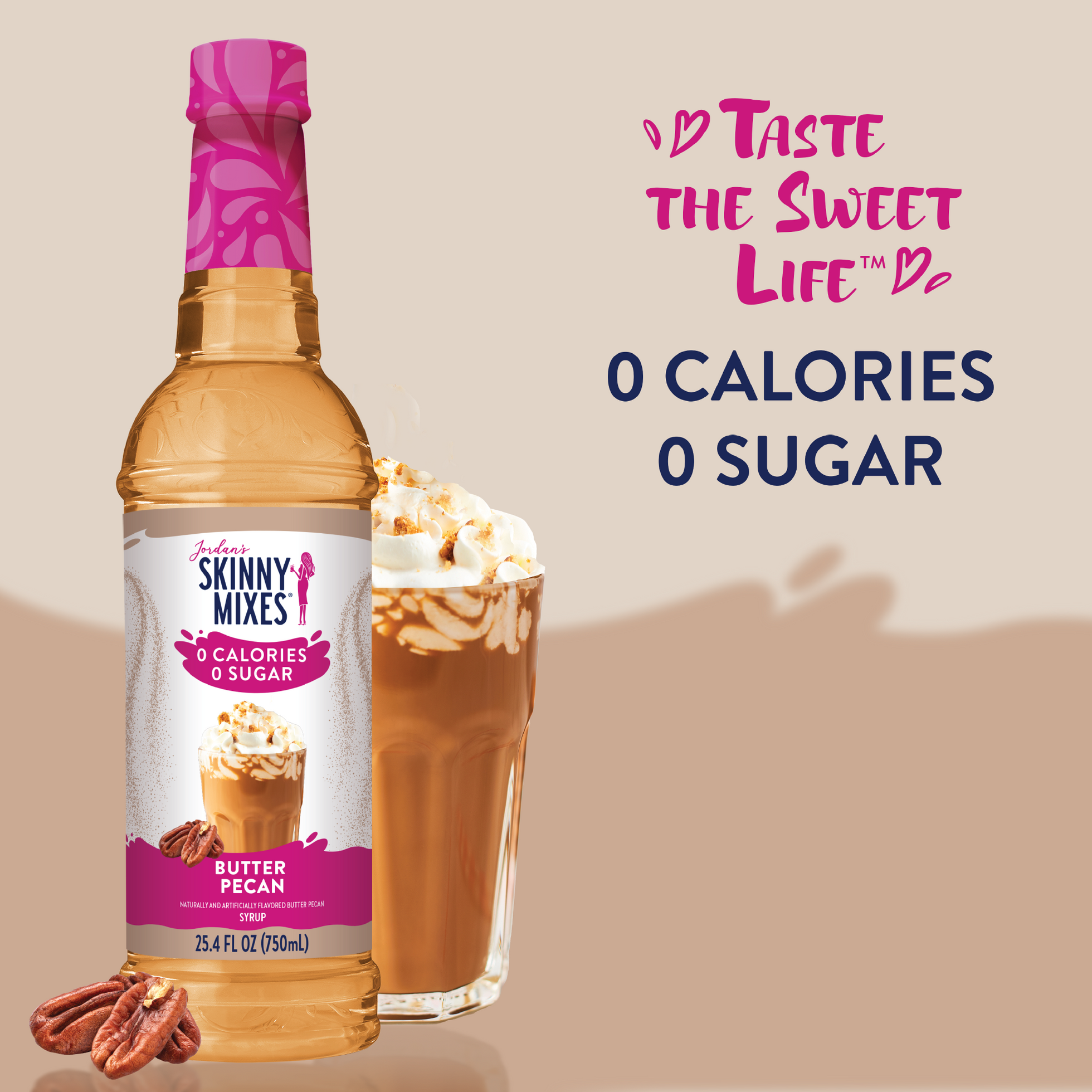 Sugar Free Butter Pecan Syrup | Skinny Syrups | Skinny Mixes