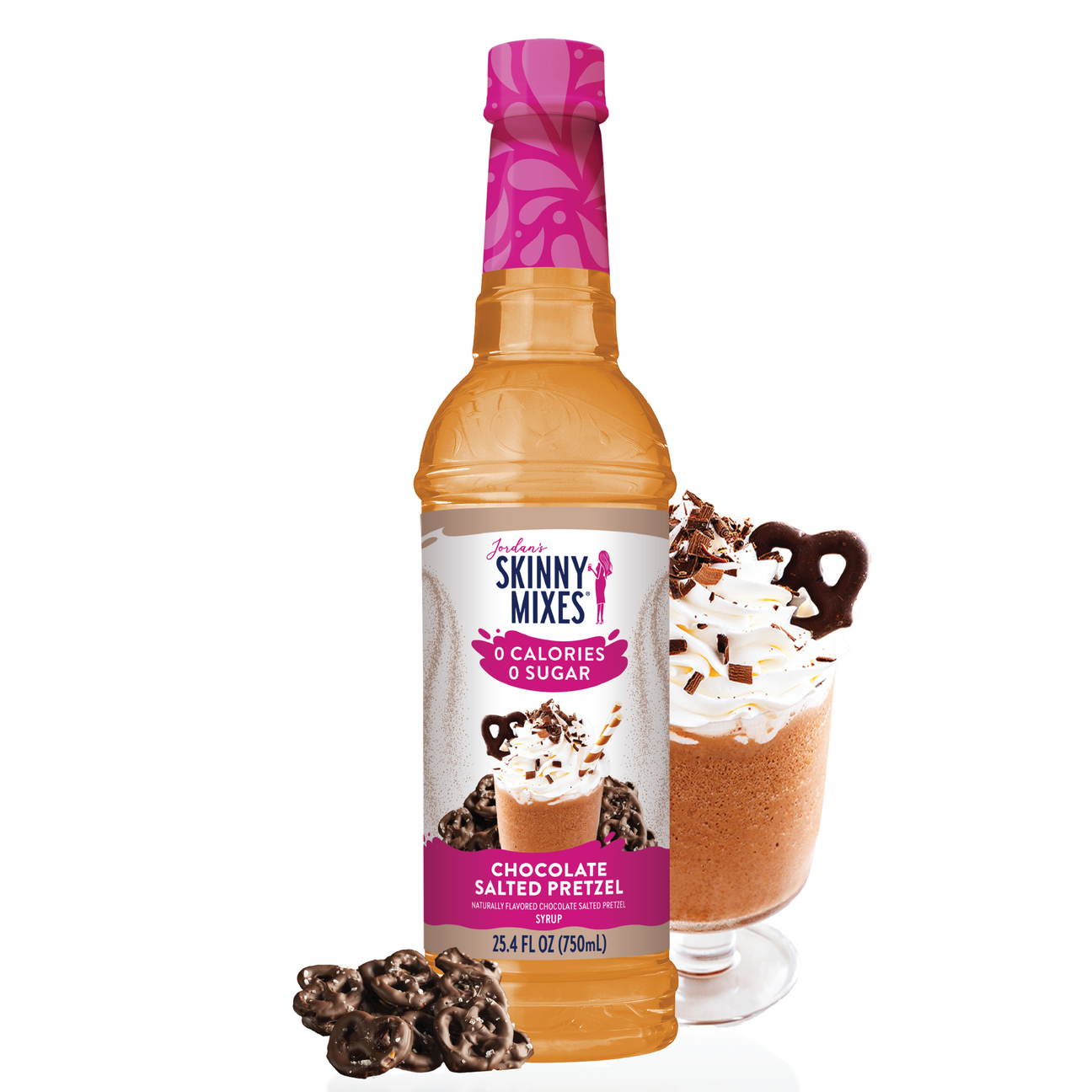 Chocolate Salted Pretzel Protein Shake – Skinny Mixes