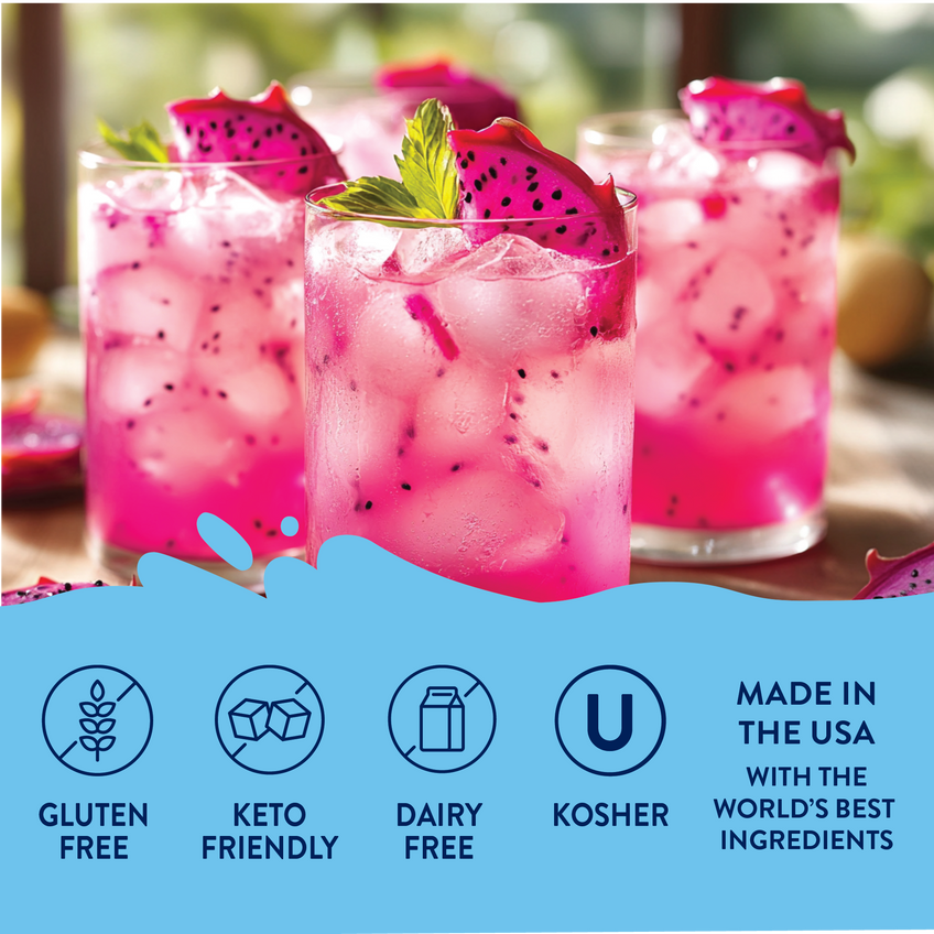 Sugar Free Dragon Fruit Acai Syrup - Skinny Mixes