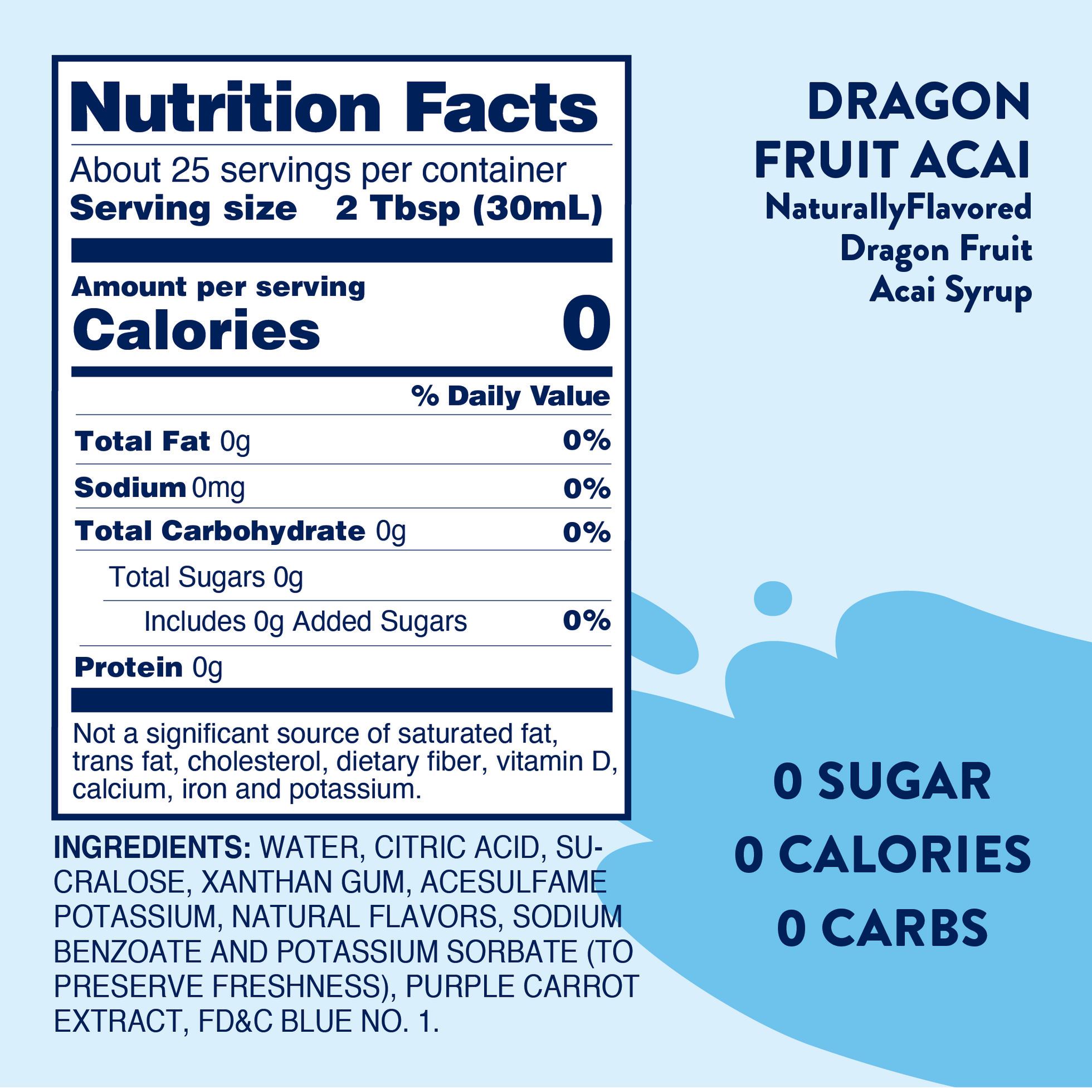 Sugar Free Dragon Fruit Acai Syrup – Skinny Mixes