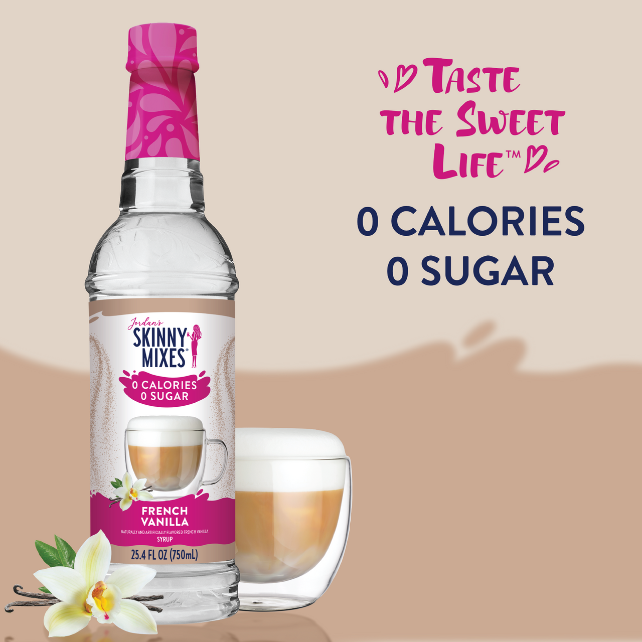 Sugar Free French Vanilla Syrup | Skinny Syrups | Skinny Mixes