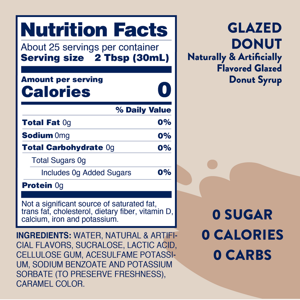 Sugar Free Glazed Donut Syrup | Skinny Syrups | Skinny Mixes