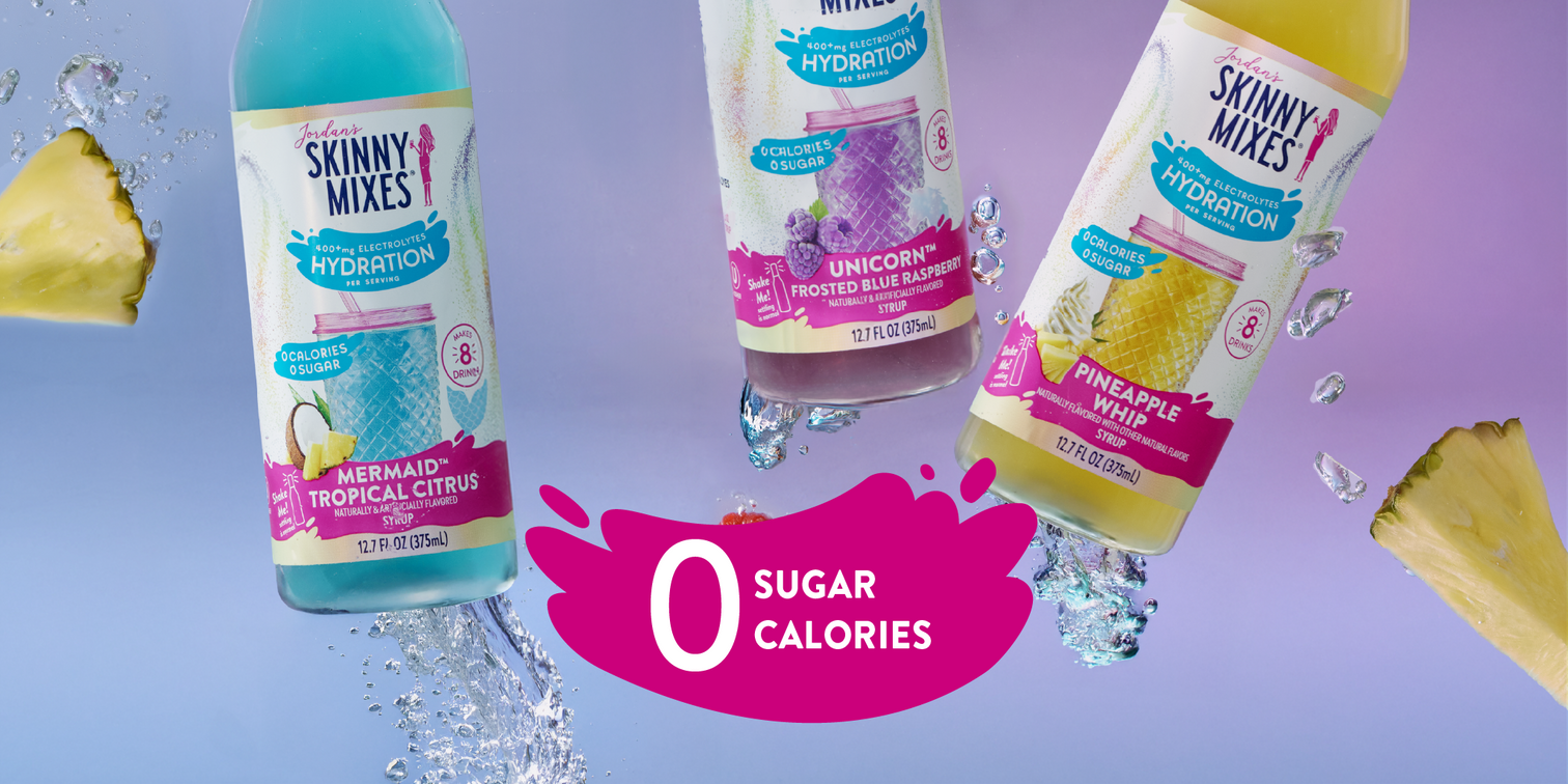 Zero Sugar Flavored Water Syrup with Electrolytes - Skinny Mixes