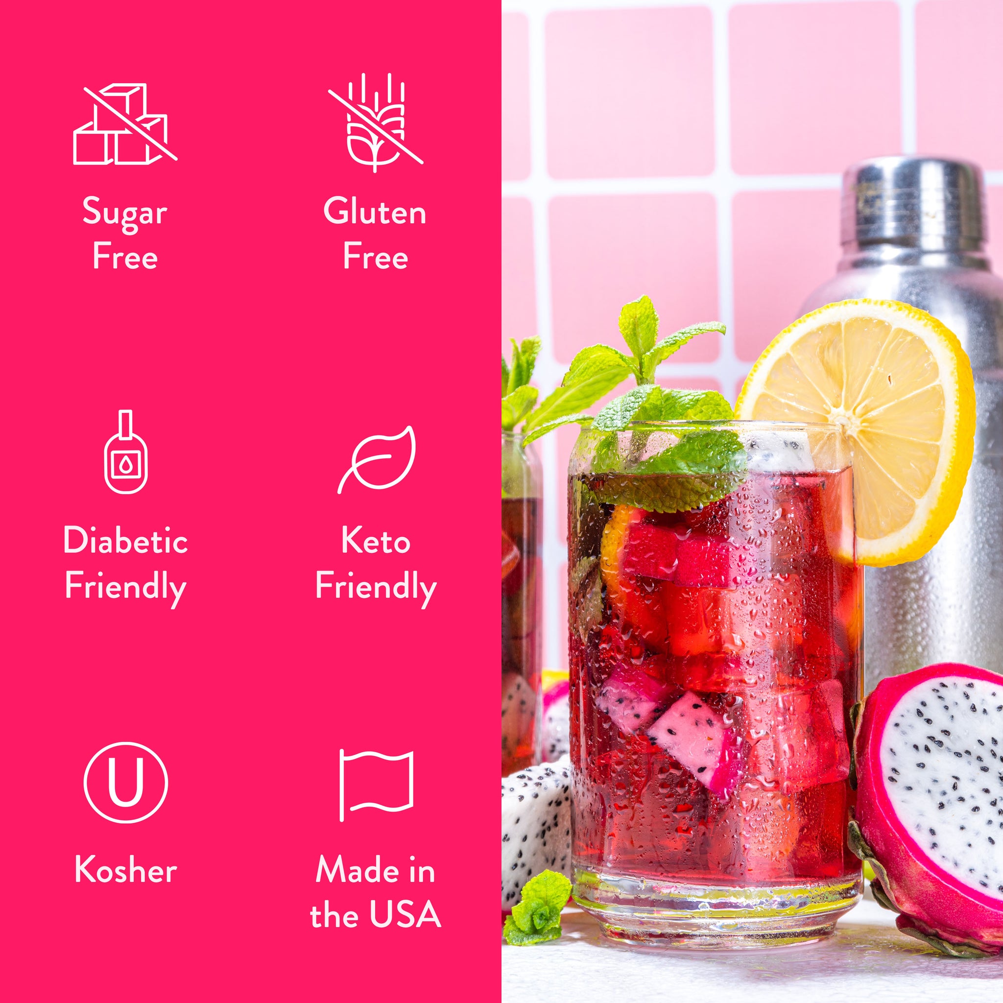 Sugar Free Dragon Fruit Acai Syrup – Skinny Mixes