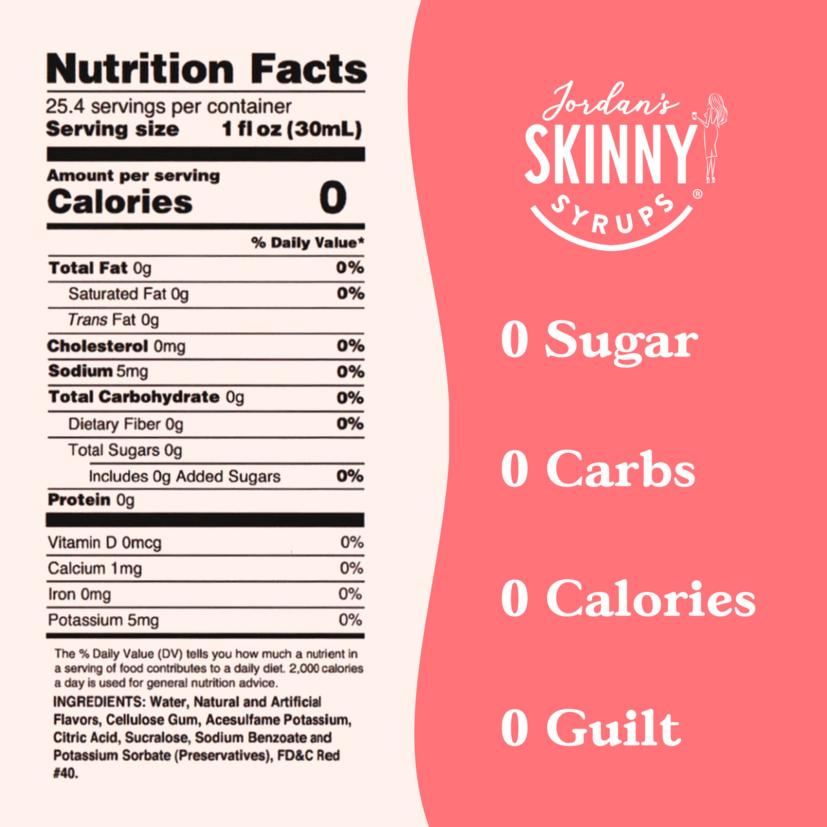 Sugar Free Meyer Lemon Raspberry Syrup | Skinny Syrups | Skinny Mixes