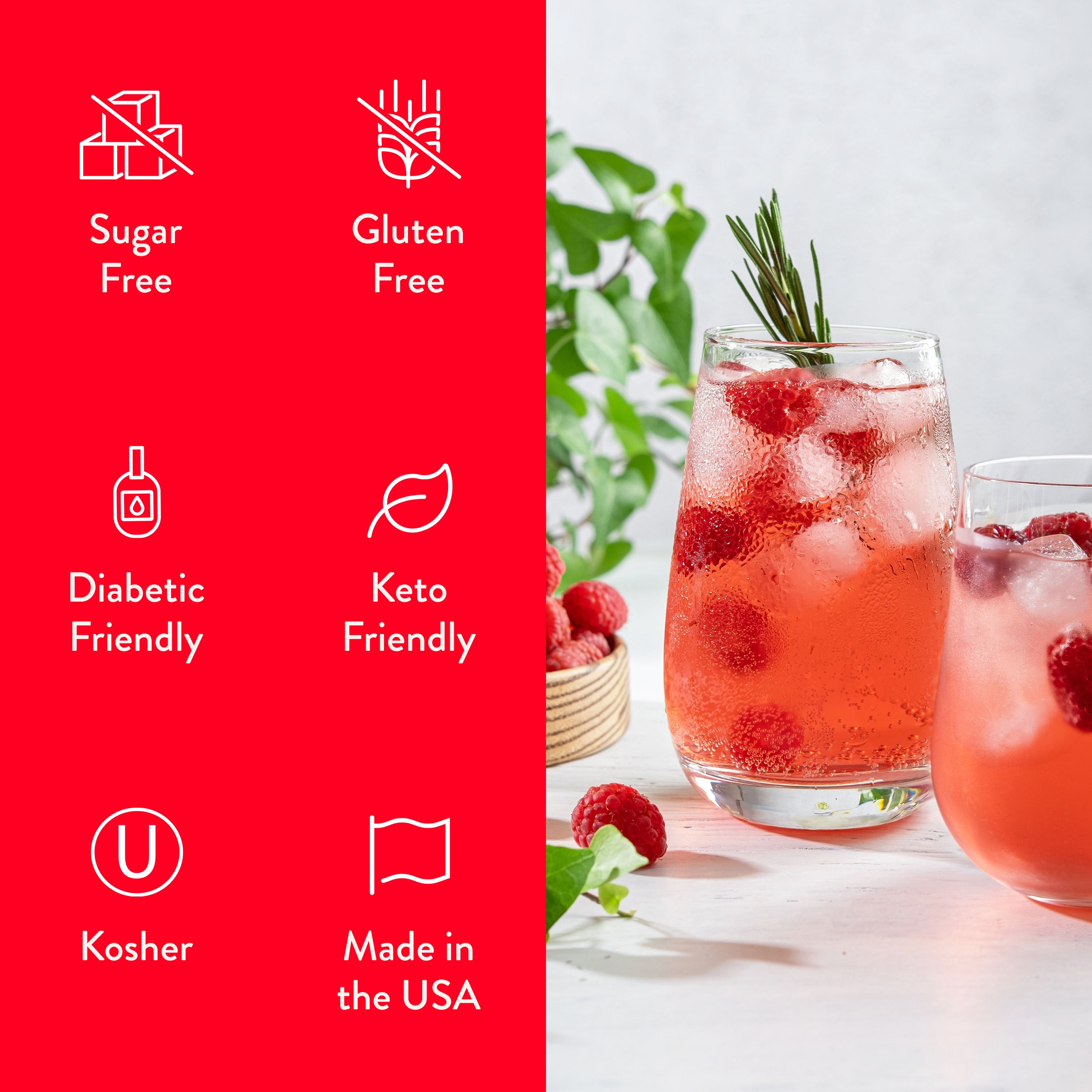 Sugar Free Raspberry Syrup | Skinny Syrups | Skinny Mixes