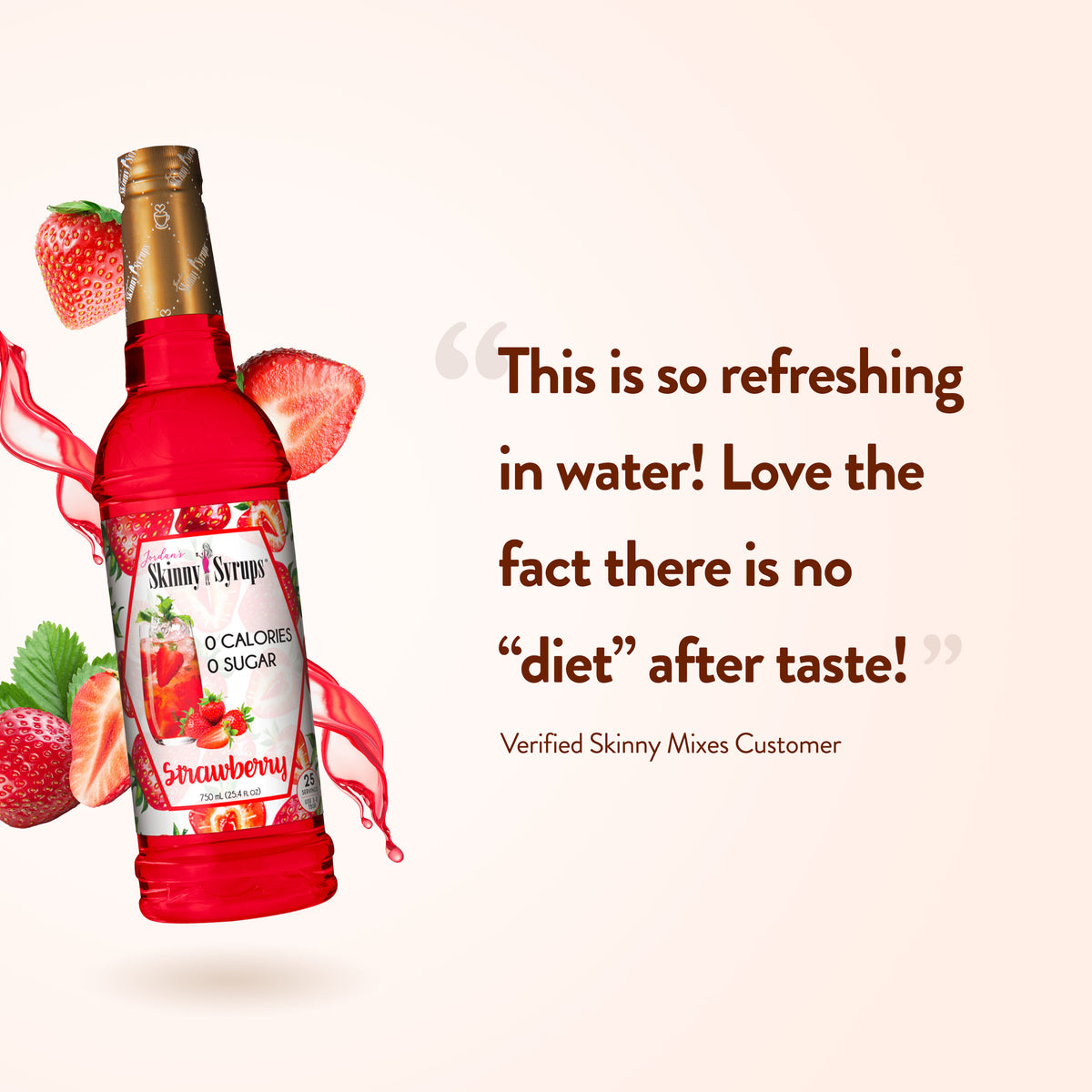 Sugar Free Strawberry Syrup | Skinny Syrups | Skinny Mixes