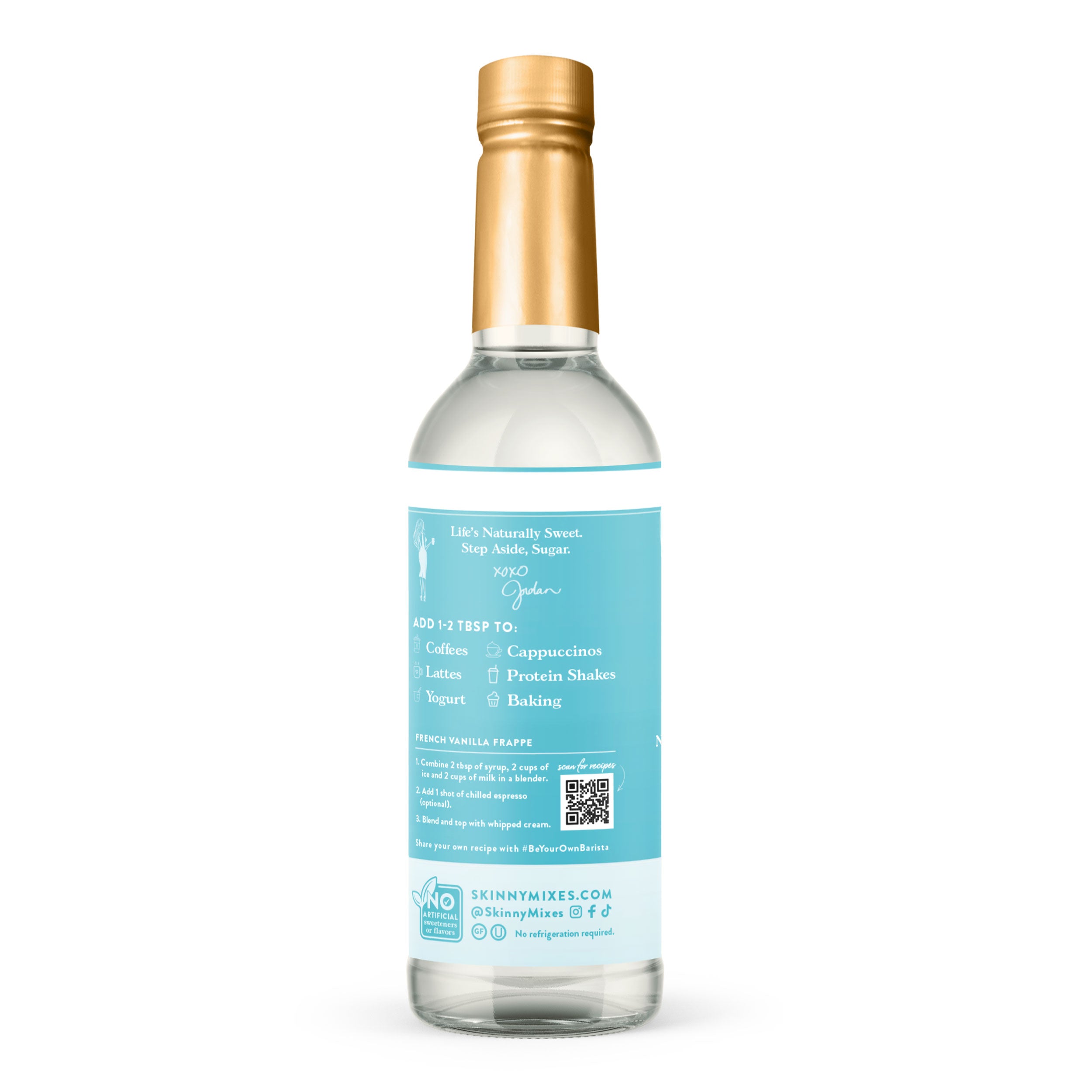 Naturally Sweetened French Vanilla Syrup - 375ml – Skinny Mixes