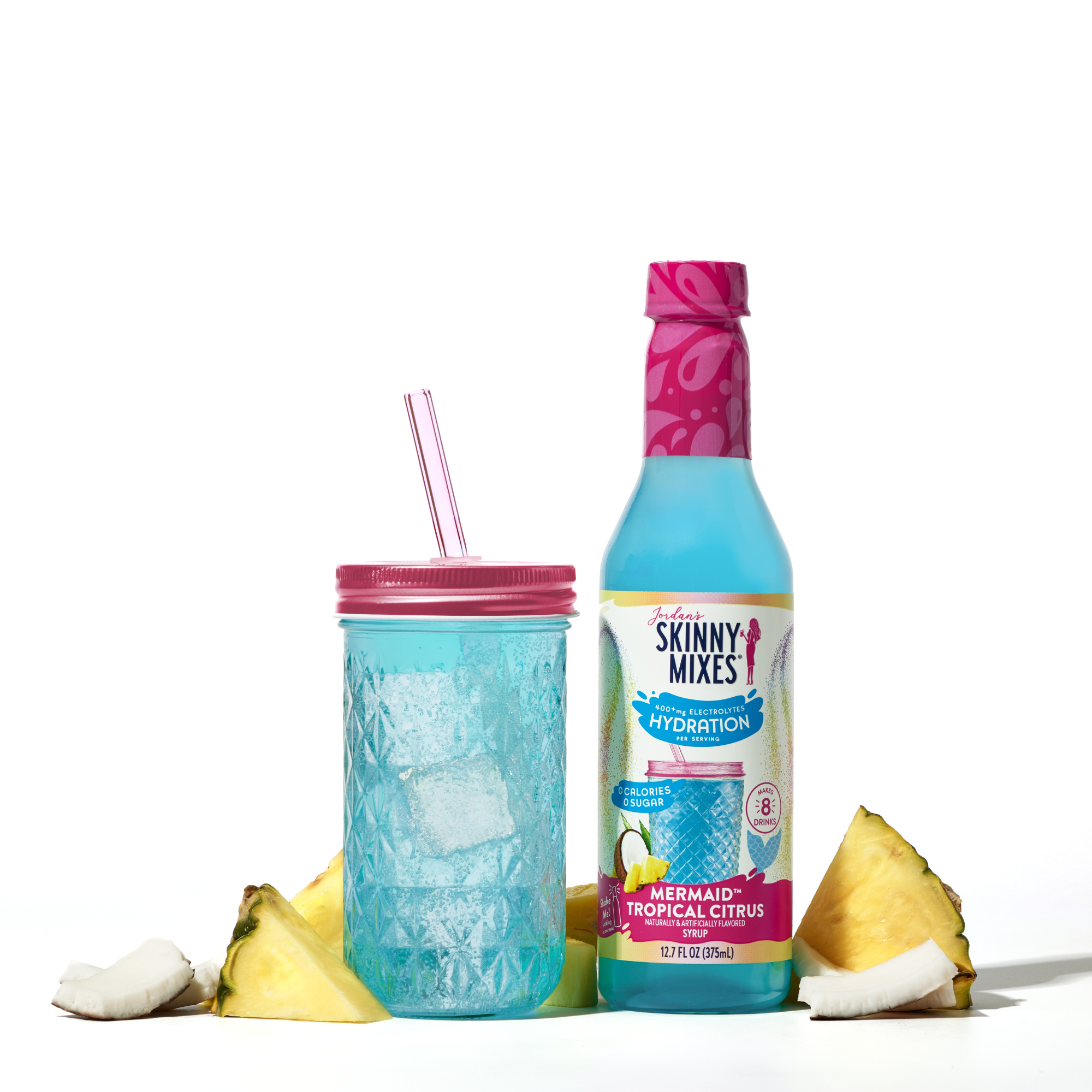 Sugar Free Mermaid Hydration Syrup with Electrolytes - Skinny Mixes