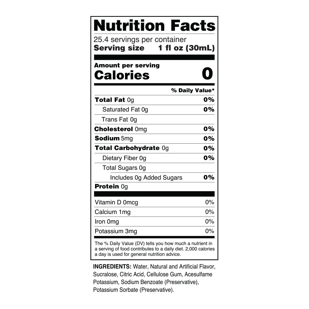 Sugar Free White Chocolate Peppermint Syrup | Skinny Syrups | Skinny Mixes