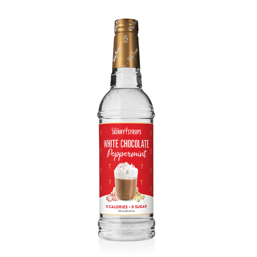 Sugar Free White Chocolate Peppermint Syrup | Skinny Syrups | Skinny Mixes