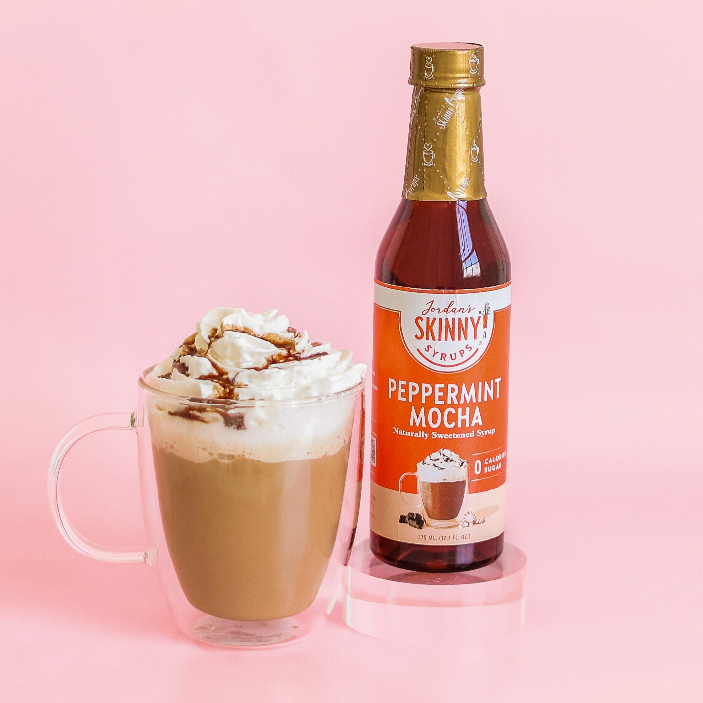 Naturally Sweetened Peppermint Mocha Syrup - 375ml – Skinny Mixes