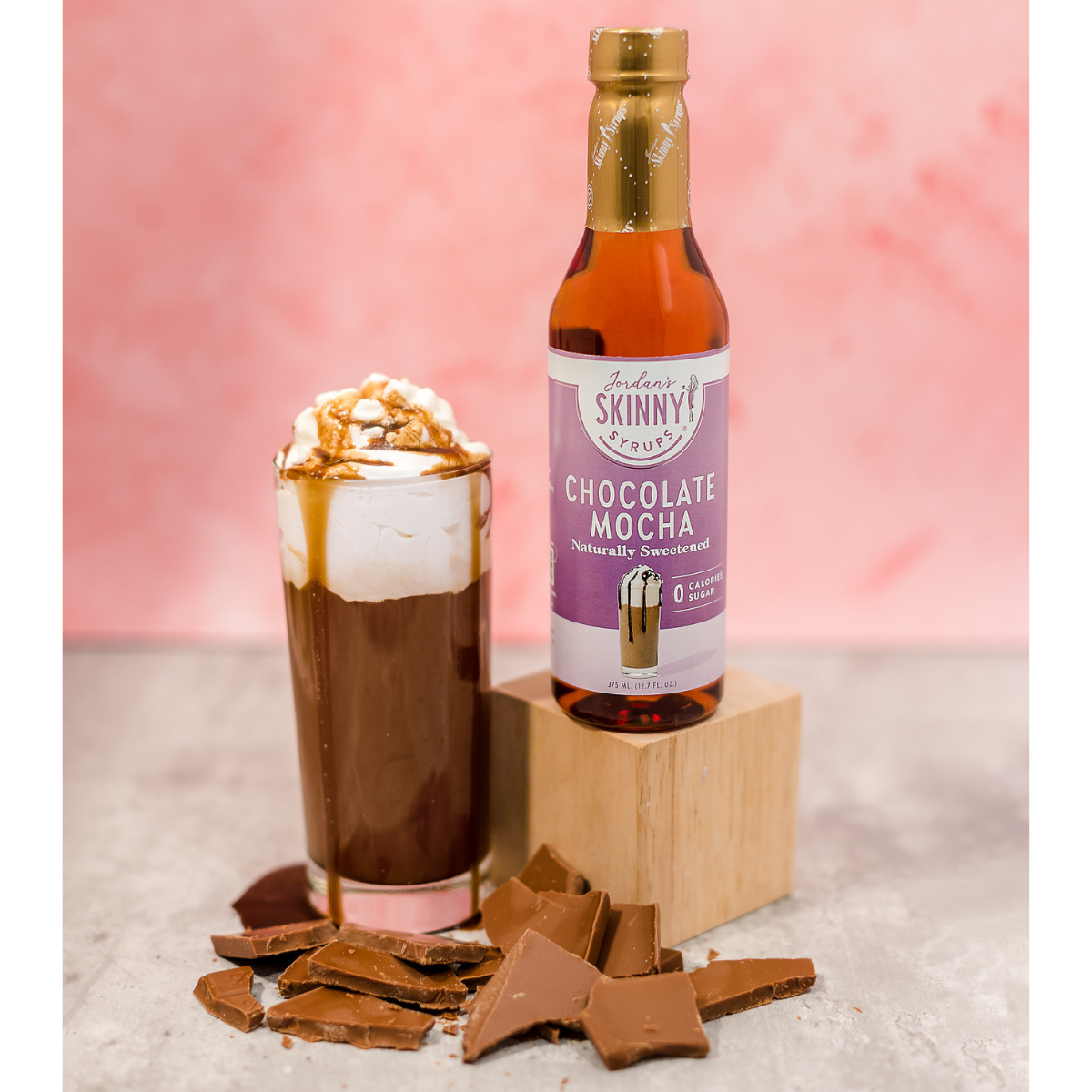 Naturally Sweetened Chocolate Mocha Syrup - 375ml – Skinny Mixes
