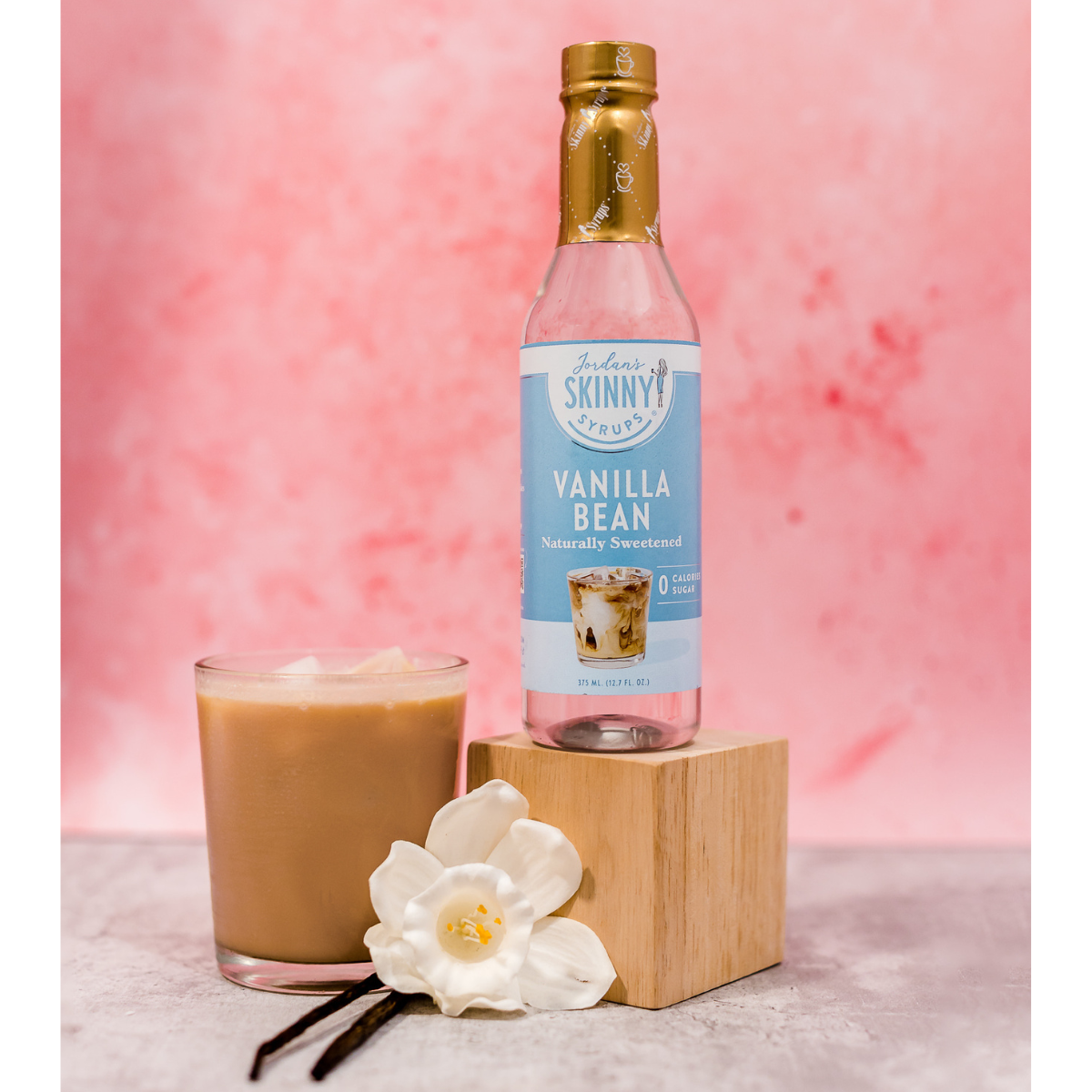 Naturally Sweetened Vanilla Bean Syrup - 375ml – Skinny Mixes